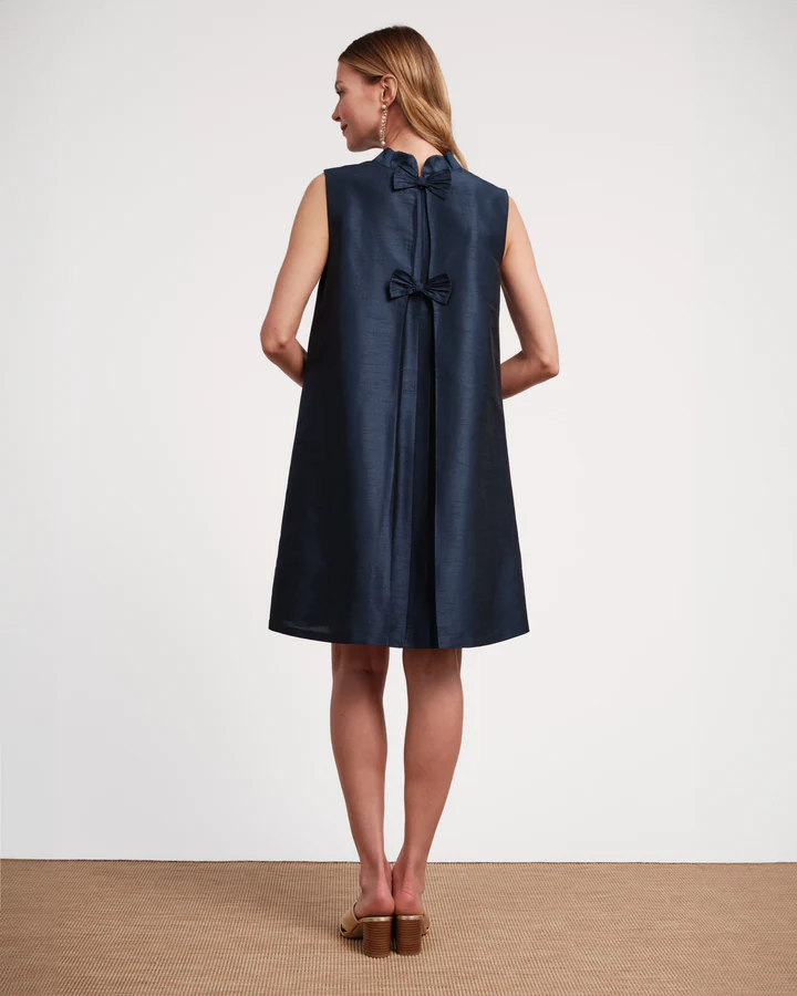 Sleeveless Diplomat Dress - Navy – Woodford Rome